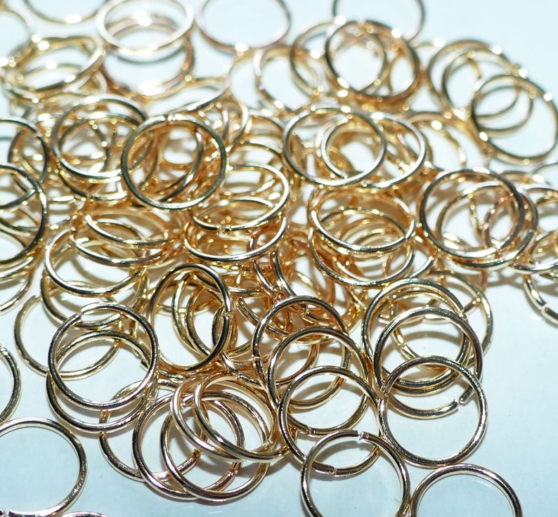 50x Champagne Gold 8mm Open 21 Gauge Jump Rings Clasp - Etsy