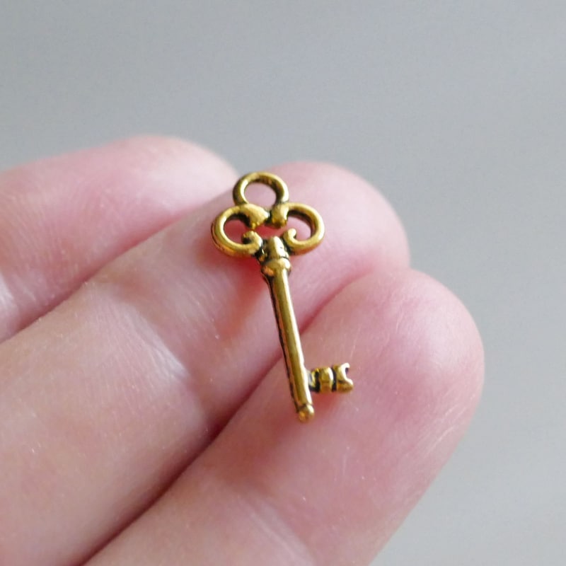 Antique Key Charm - Etsy