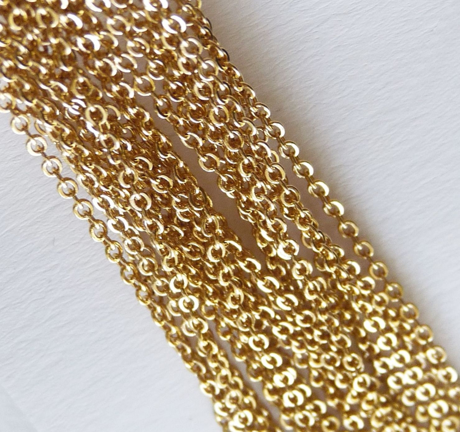 3.3 Feet 316L Gold Stainless Steel Cable Closed Link Chain, 1M ...