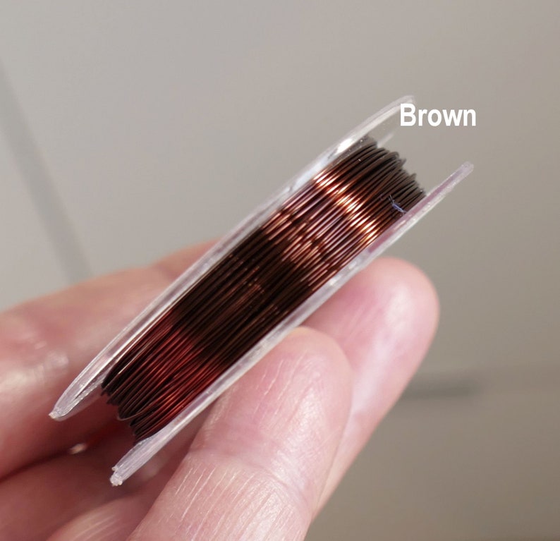 1 Roll Copper Round Multi Color 10M Wire Cord, 33 Feet 0.4mm Silver ...