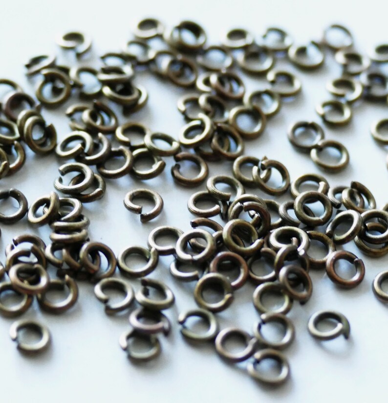3mm Bronze Jump Rings Steel Jump Rings Split Ring 3mm Open | Etsy