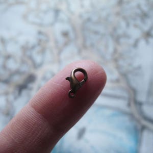 20/50x Copper Lobster Clasps, 10mm Lobster Clasp, Small Clasps for ...