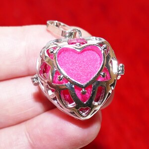 1x Heart Charm Pearl Cage Pendant Angel Caller Bola Harmony - Etsy