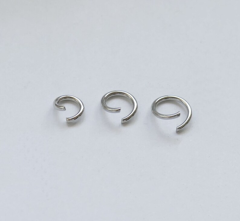 40x Stainless Steel Open Jump Rings 6mm/7mm/8mm 21 Gauge and - Etsy