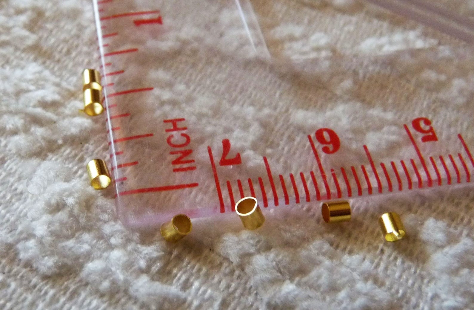 100/300x Gold 2mm Tube Cord Crimp Tube End Beads Gold Plated | Etsy