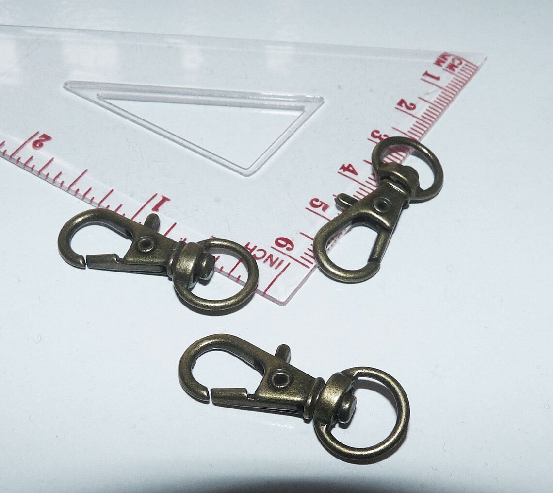 4x Bronze Swivel Hook Lobster Large Parrot Clasp Lanyard | Etsy