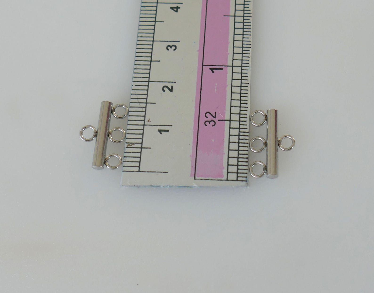 4x Multi Strand Open Loop Connectors, Stainless Steel 2/3/4/5 Row ...