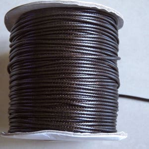 Brown Cord 2mm Brown Waxed Cord Round Cord Waxed Corduroy - Etsy