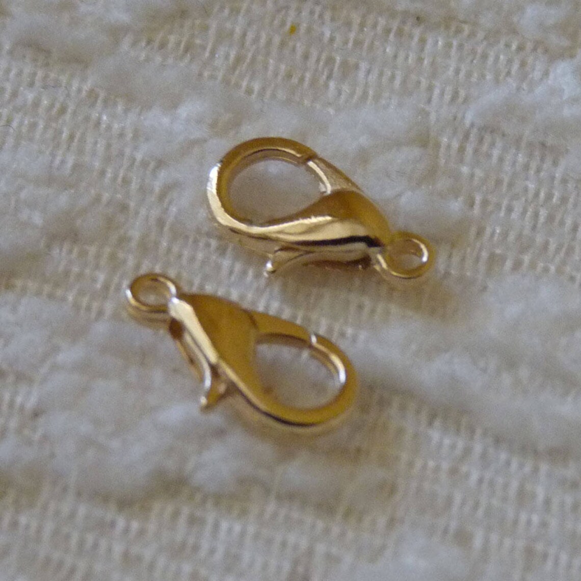 30x KC Gold Lobster Claw Trigger Clasps 12mm Pale Gold Color - Etsy