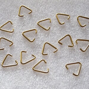 20x Gold Pendant Connector Strong Triangle Pinch Clip Bails - Etsy