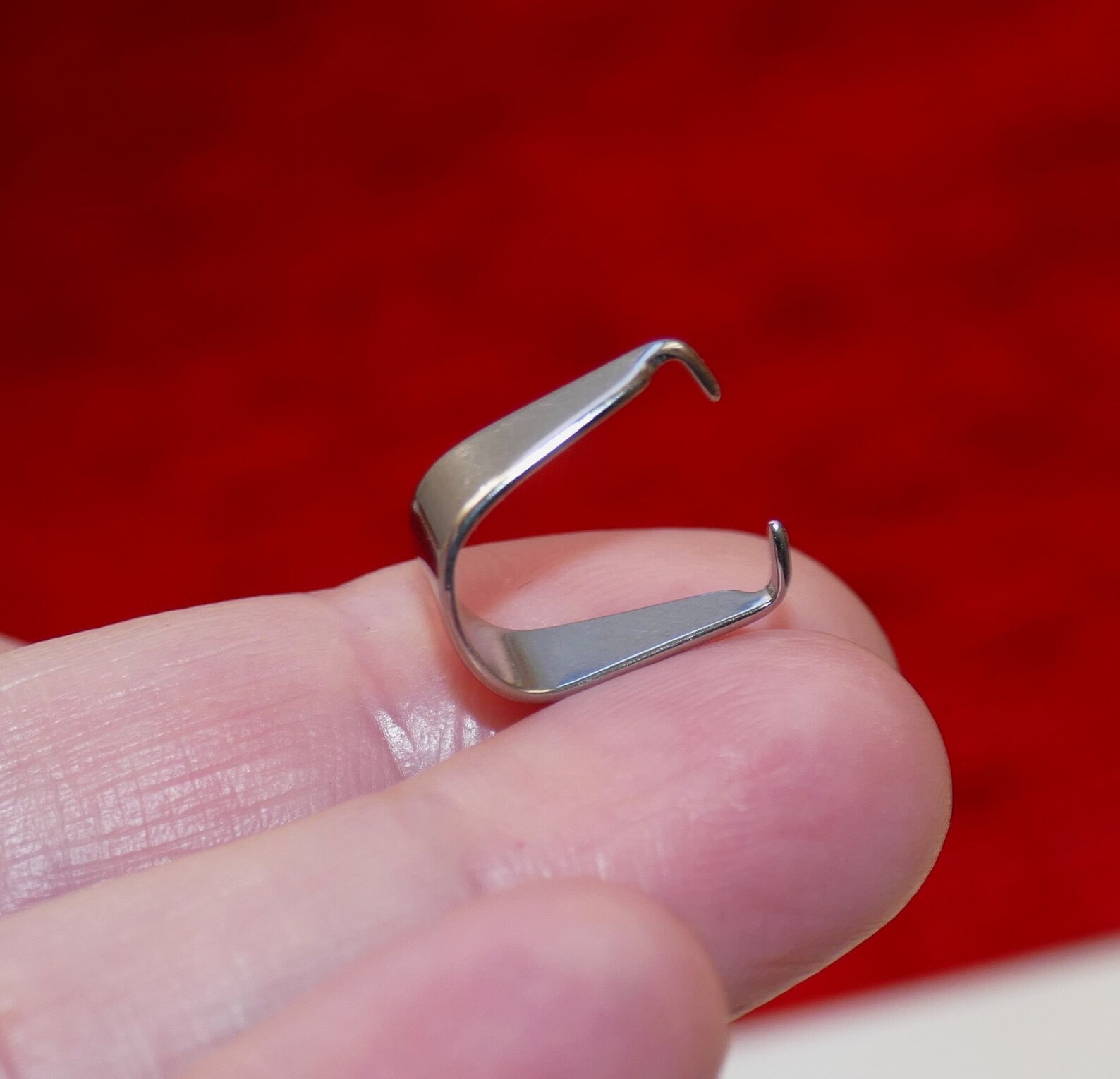 4x Stainless Steel Large Pinch Clip Bail, No Fade Silver Tone 14mm ...