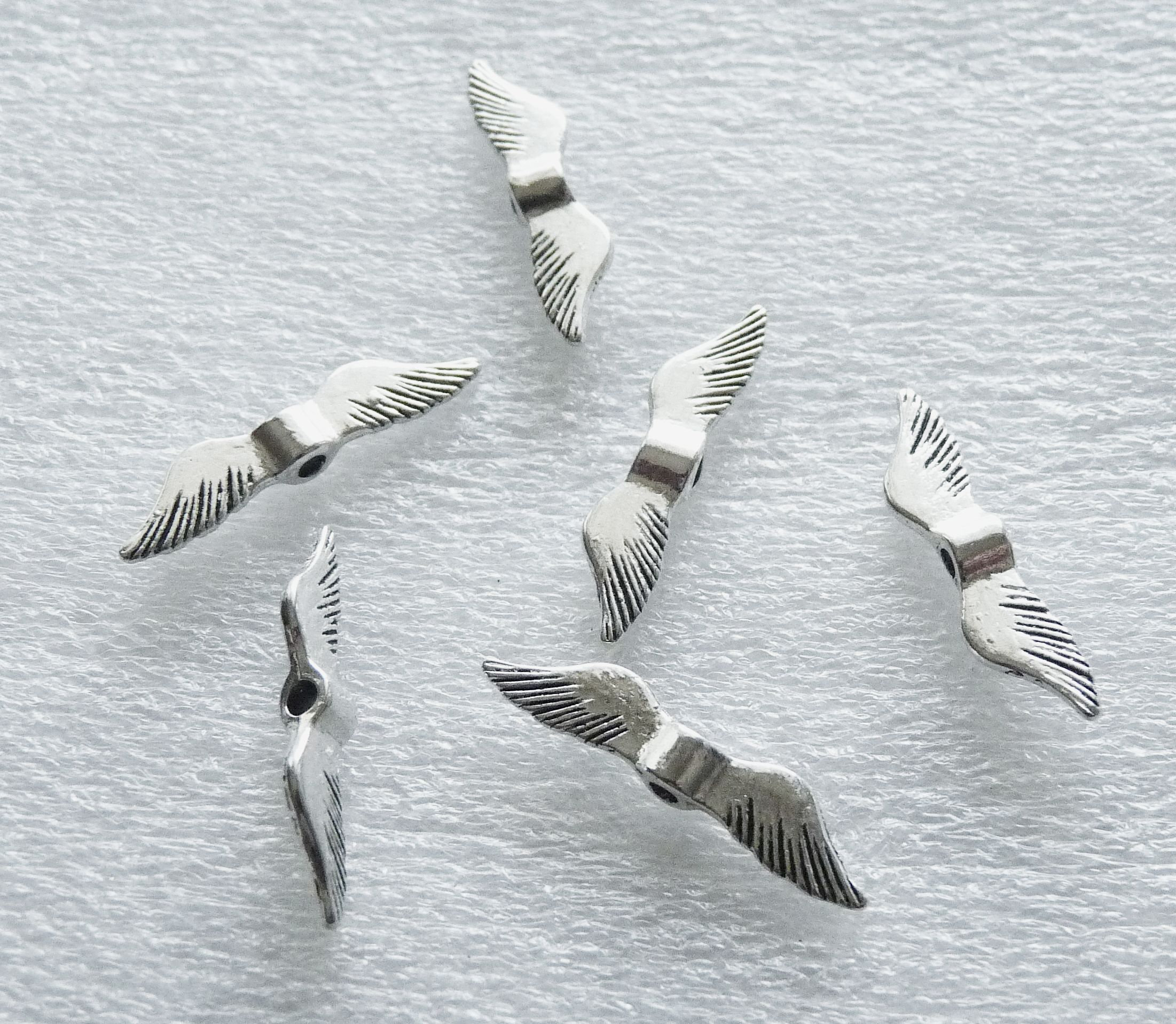 10x Angel Wing Beads Spacer Beads Wing Charm Beads Beading - Etsy
