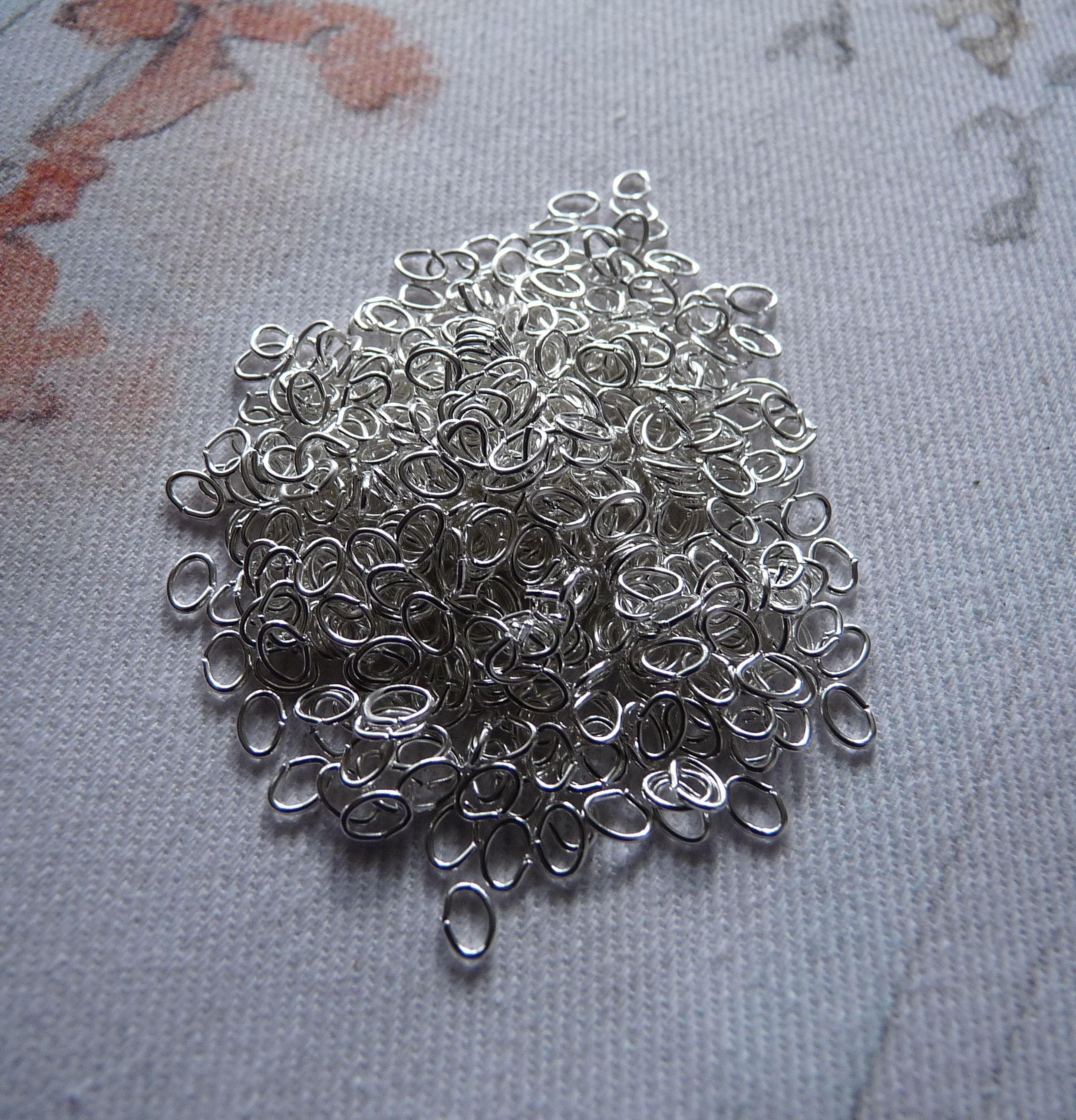 200x Jump Rings 3x4mm Oval Jump Rings Small Jump Rings - Etsy
