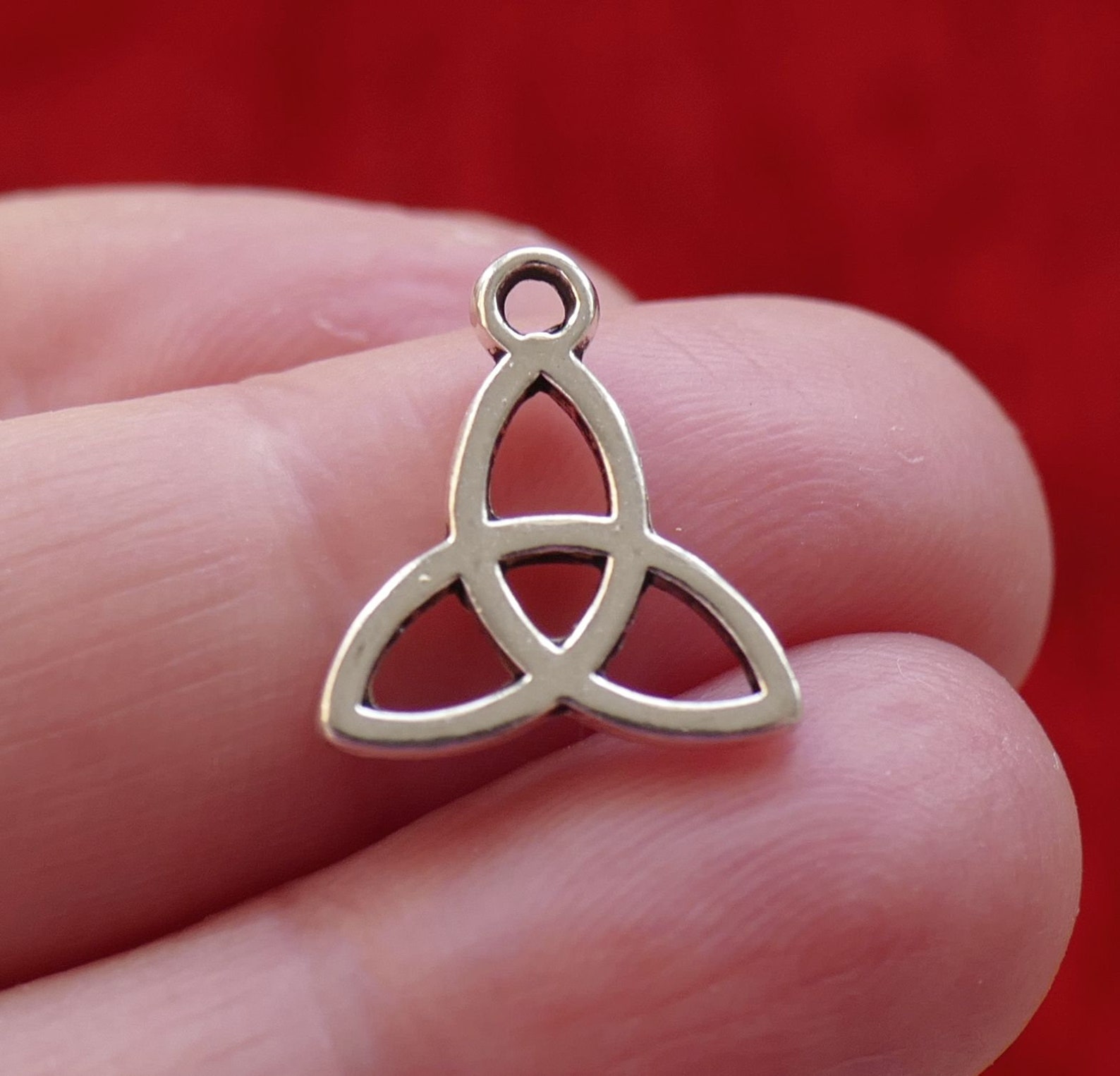 5/10x Celtic Knot Trinity Charms for Bracelet/necklace, Antique Silver ...