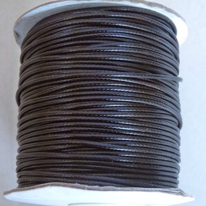 Brown Cord 2mm Brown Waxed Cord Round Cord Waxed Corduroy - Etsy