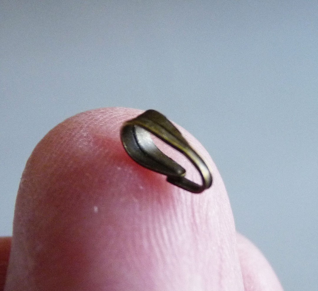 20/50/100x Bronze Snap on Bails, Pinch Sliders, Small Bails, 6.5mm ...
