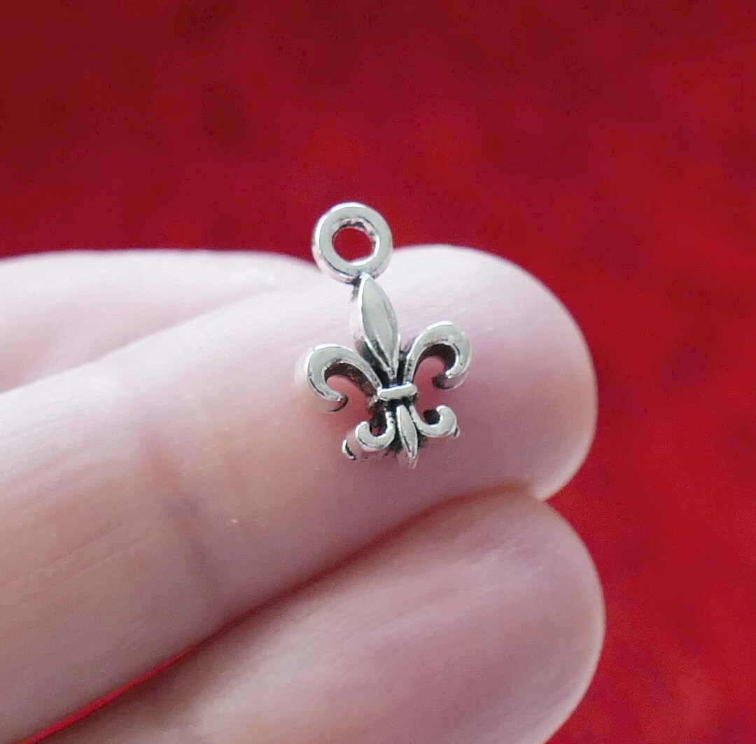 4/8x Fleur De Lis Small Charms for Bracelet/necklace/earrings - Etsy