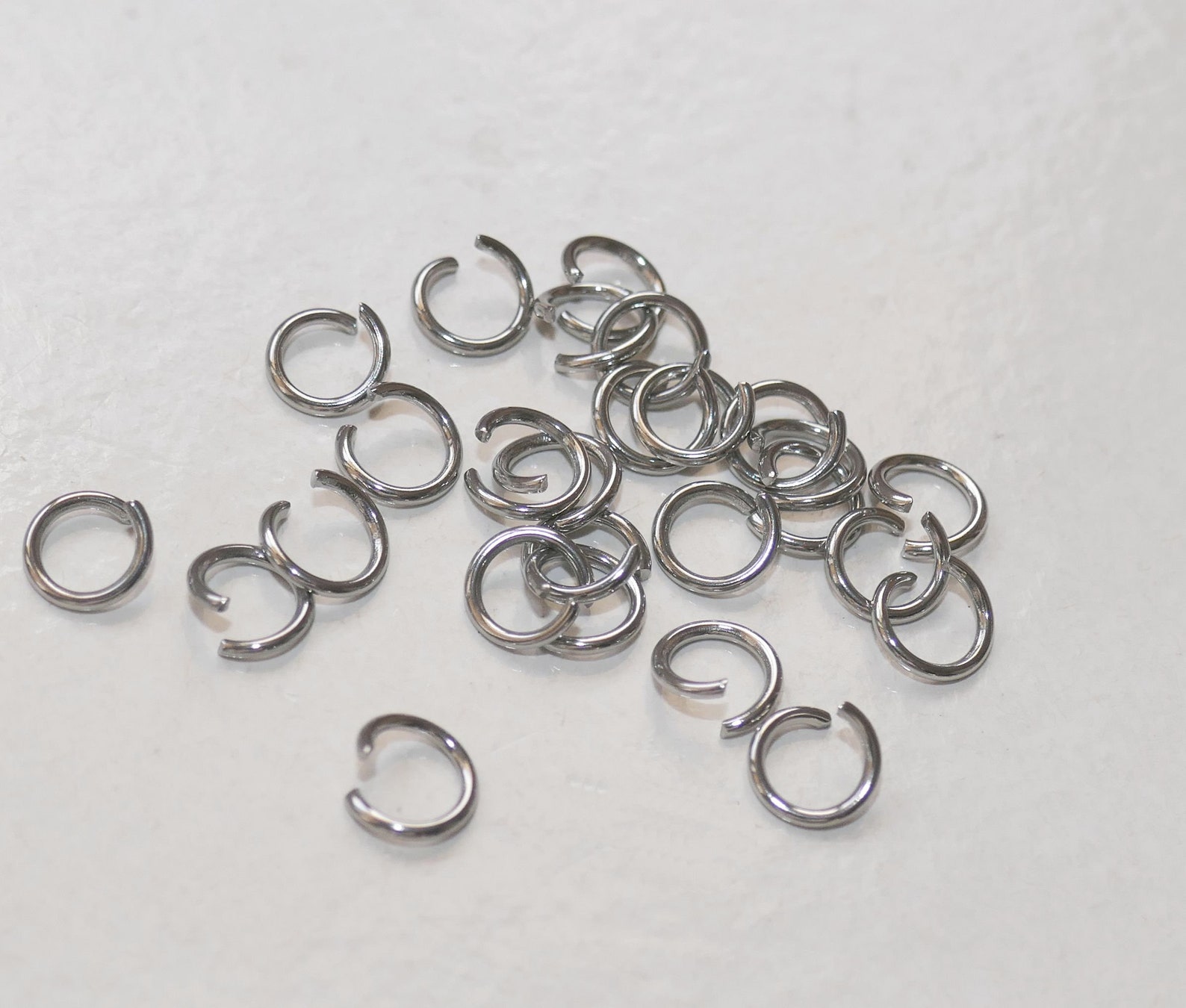 40x Stainless Steel Open Jump Rings 6mm/7mm/8mm 21 Gauge and - Etsy