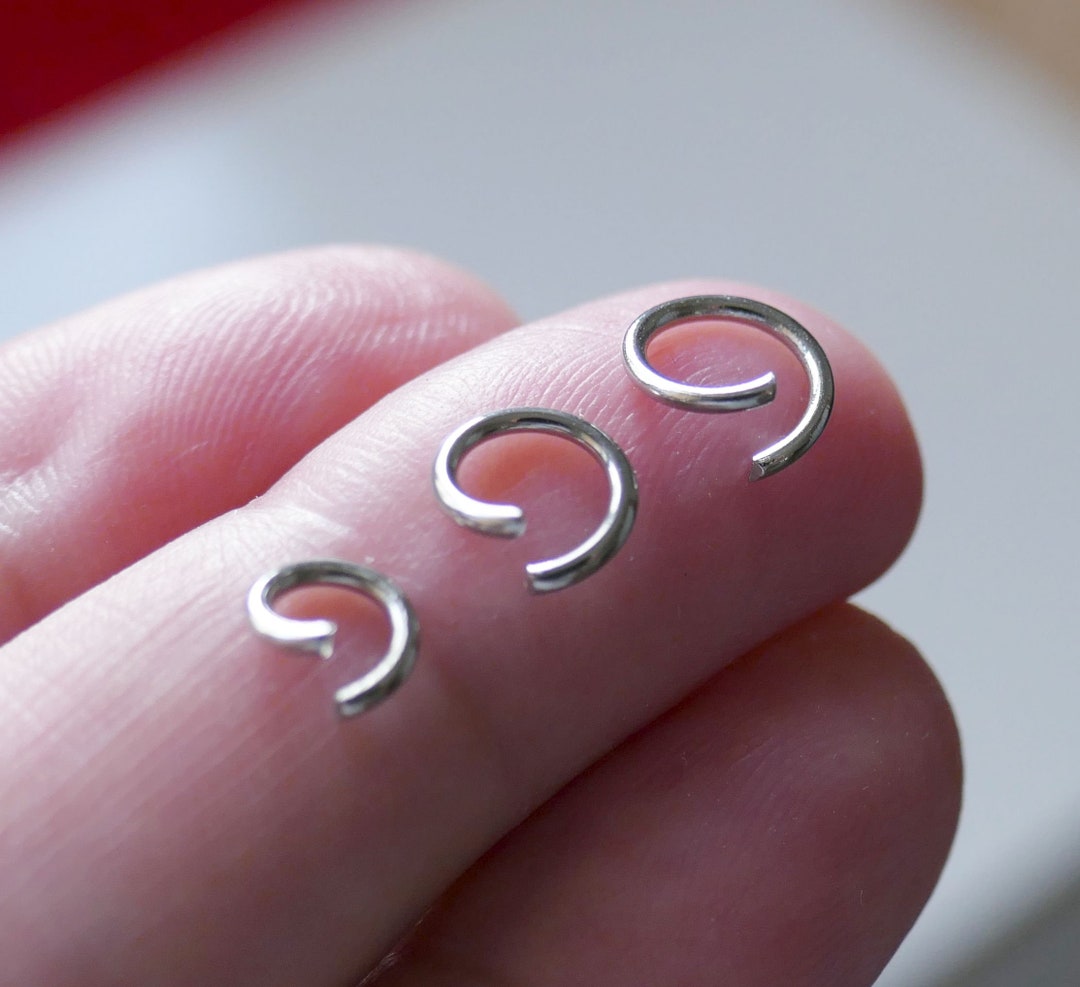 40x Stainless Steel Open Jump Rings 6mm/7mm/8mm, 21 Gauge and 18 Gauge ...
