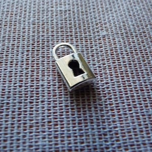 5/10x Small Lock 3D Charms for Bracelet Antique Silver Tone - Etsy