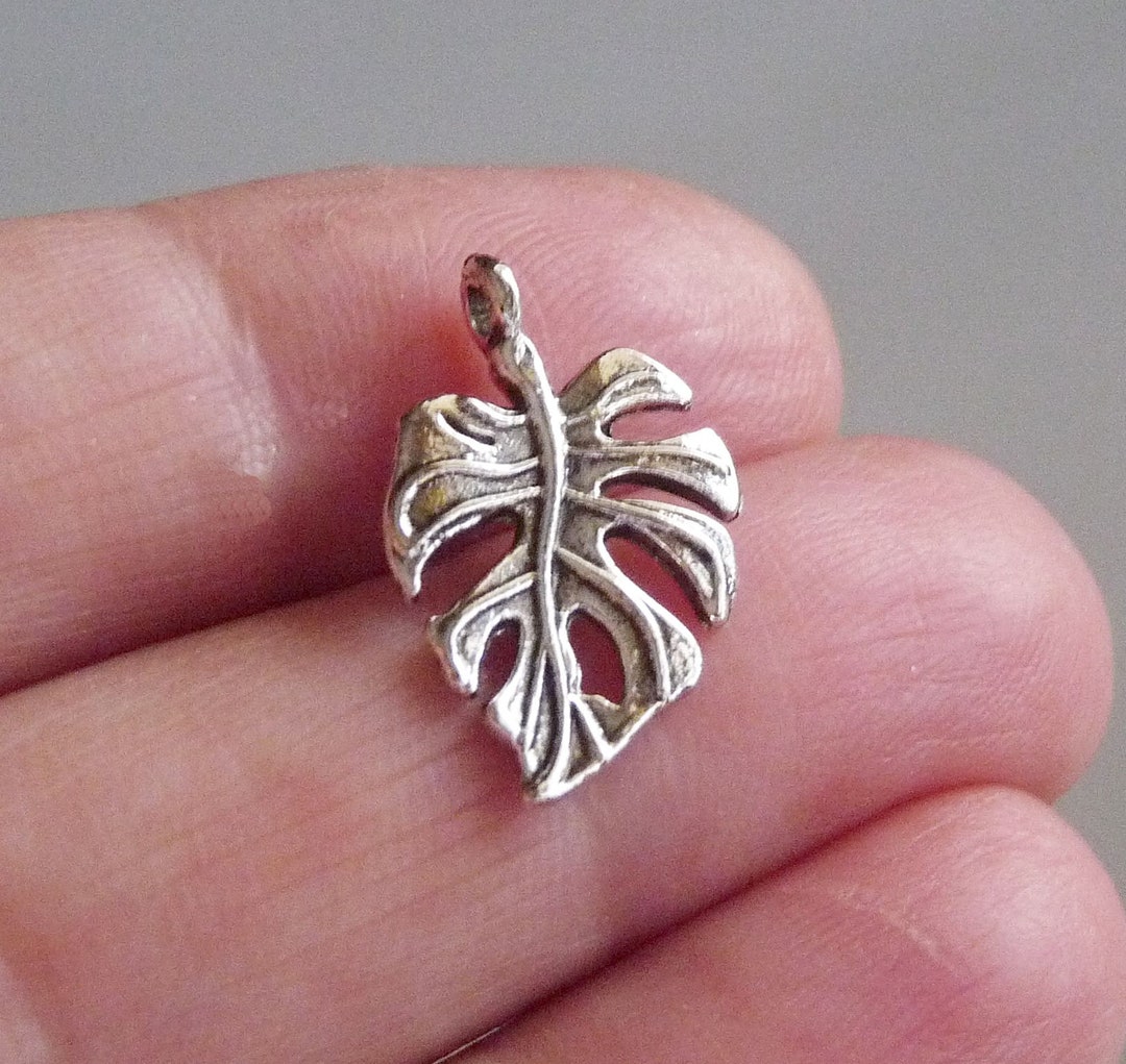 3x Maple Leaf Charms, Antique Silver Tone Leaves Pendants C610 - Etsy