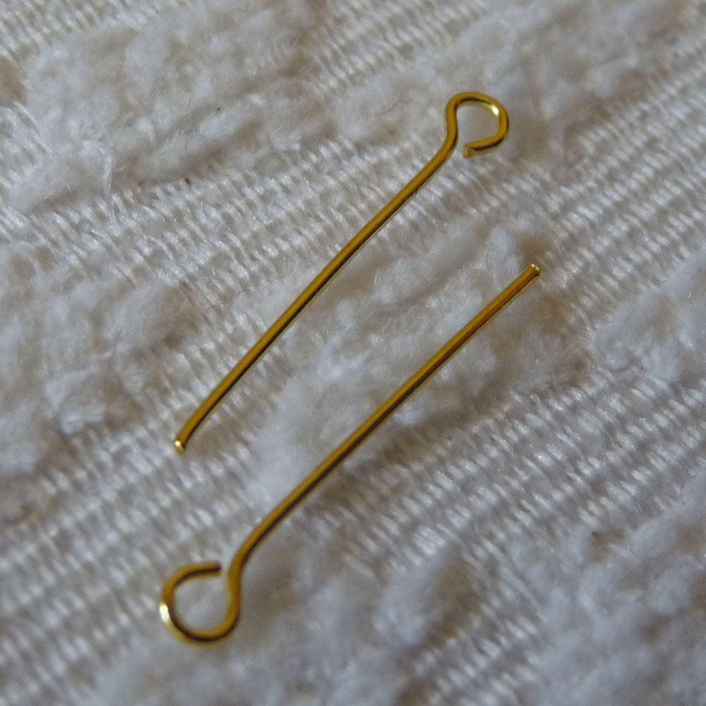Eye Pins 25mm Eyepins Silver/gold Color Eye Pins Pins for - Etsy