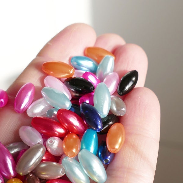 Oval Plastic Beads - Etsy
