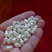 20/50x off White Acrylic Teardrop 10mm Oval Beads, Cream Color Spacer ...
