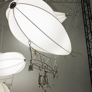 Small Light Zeppelin Nursery Hanging Ceiling Lamp for Room With Low ...