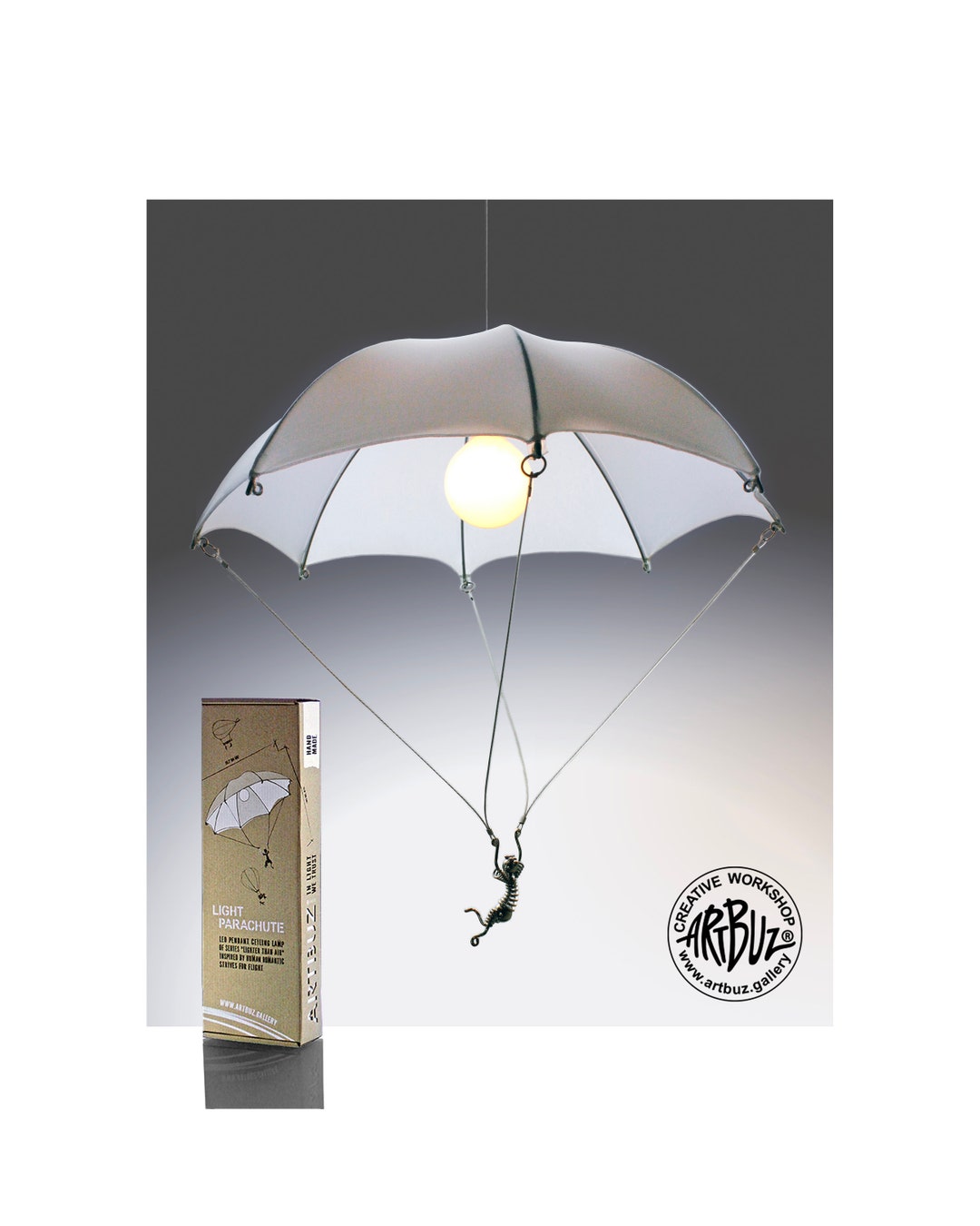 Parachute Nursery Lamp Shade: Steampunk Chandelier Lighting - Etsy