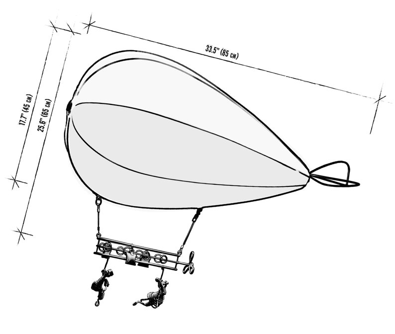 Light Zeppelin pendant ceiling lamp collapsible light flying | Etsy