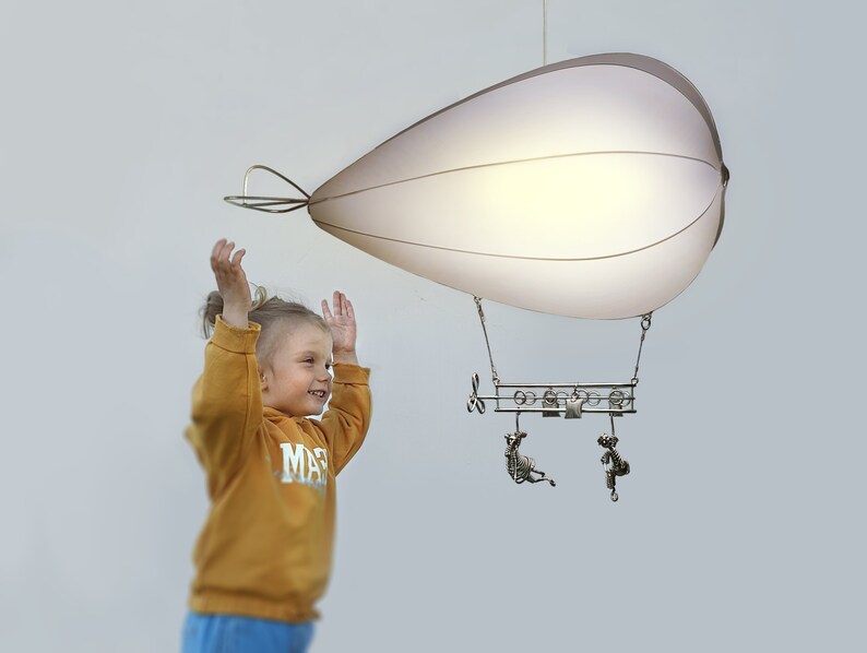 Zeppelin Lamp Shade Pendant Light or Decor. Hardwired or - Etsy