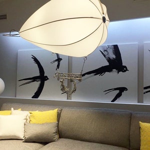 Light Zeppelin Pendant Ceiling Lamp, Collapsible Light Flying Vehicle ...