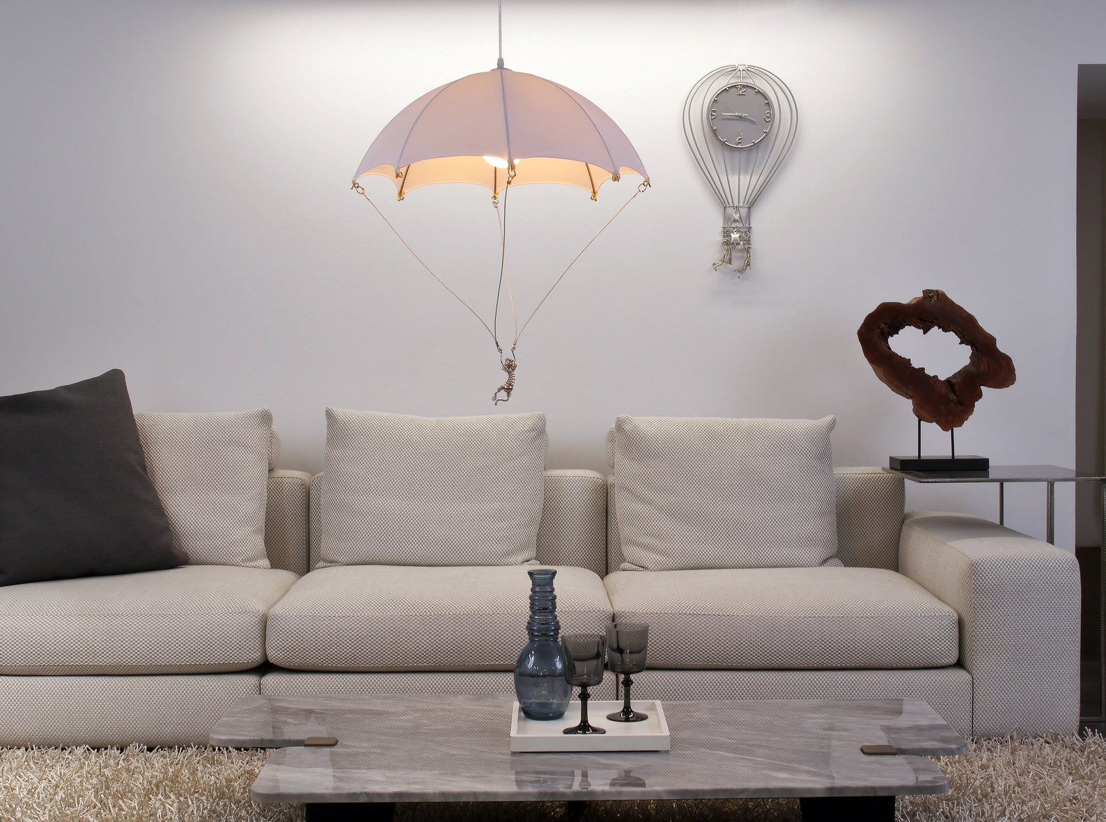 Ceiling Hanging Light Parachute, Pendant Ceiling Lamp Kit, Nursery ...