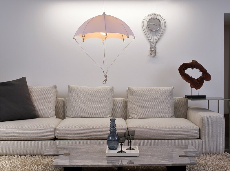 Ceiling Hanging Light Parachute, Pendant Ceiling Lamp Kit, Nursery ...