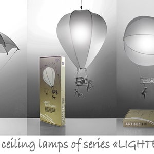 Parachute Nursery Lamp Shade: Steampunk Chandelier Lighting - Etsy