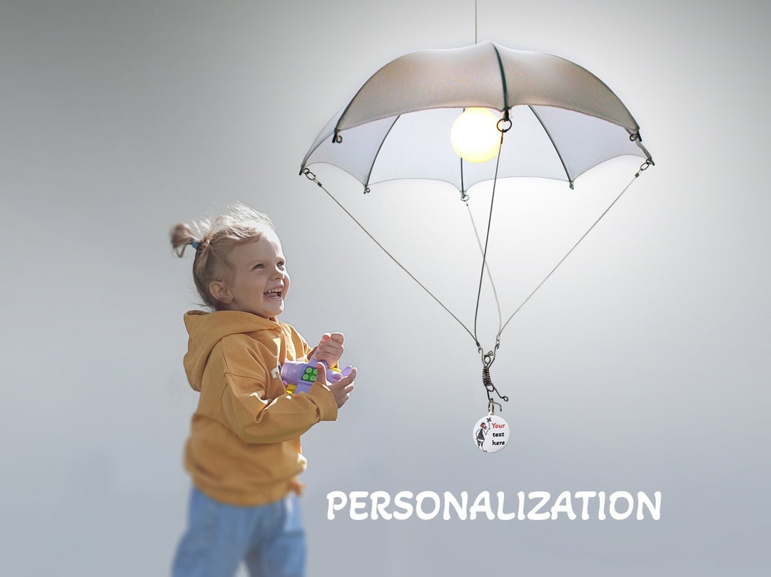 Light Parachute Pendant Lamp Shade, Hardwired or With US EU Plug or ...