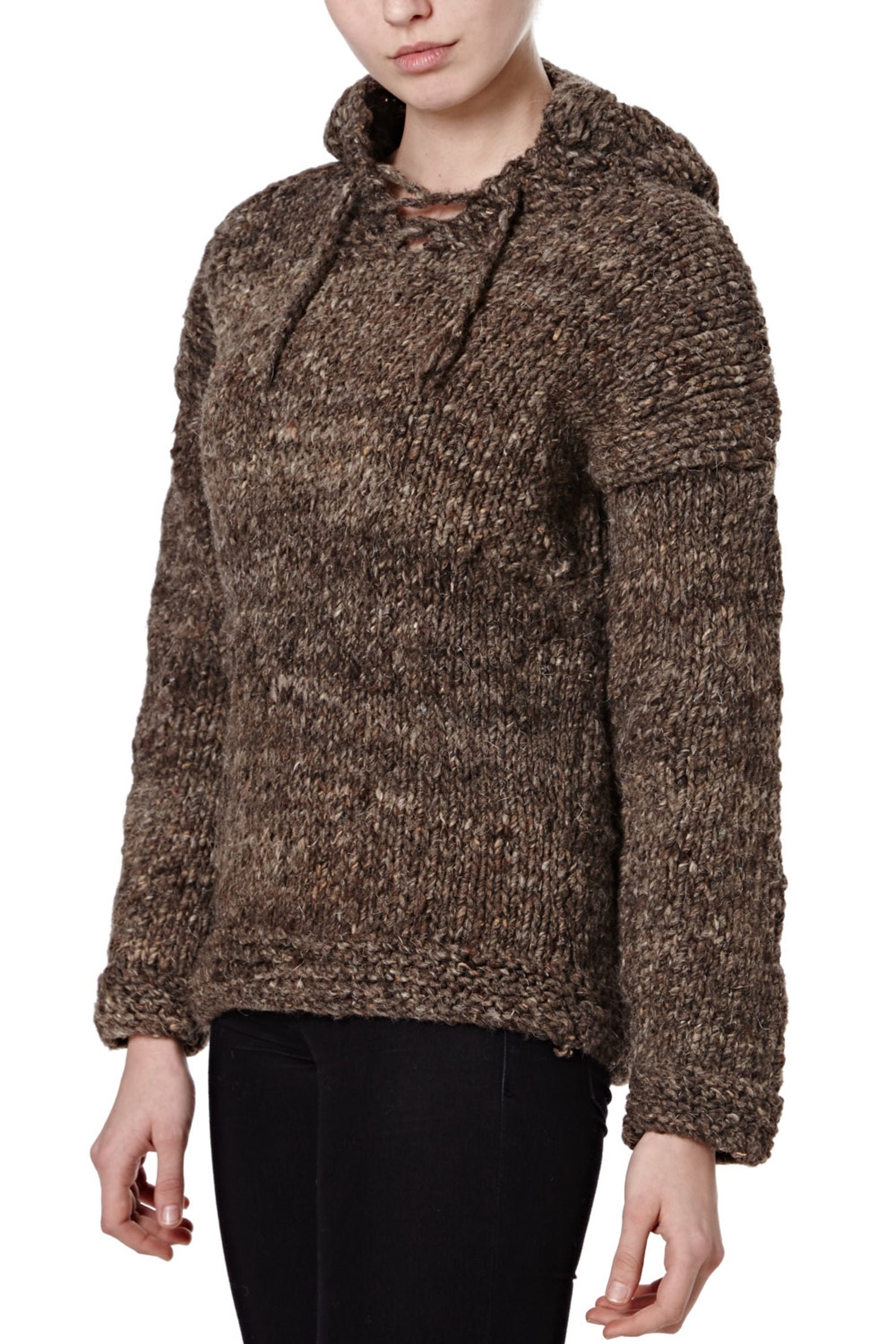 Unisex Handmade Artisan Woollen Hooded Jumper Chunky - Etsy UK