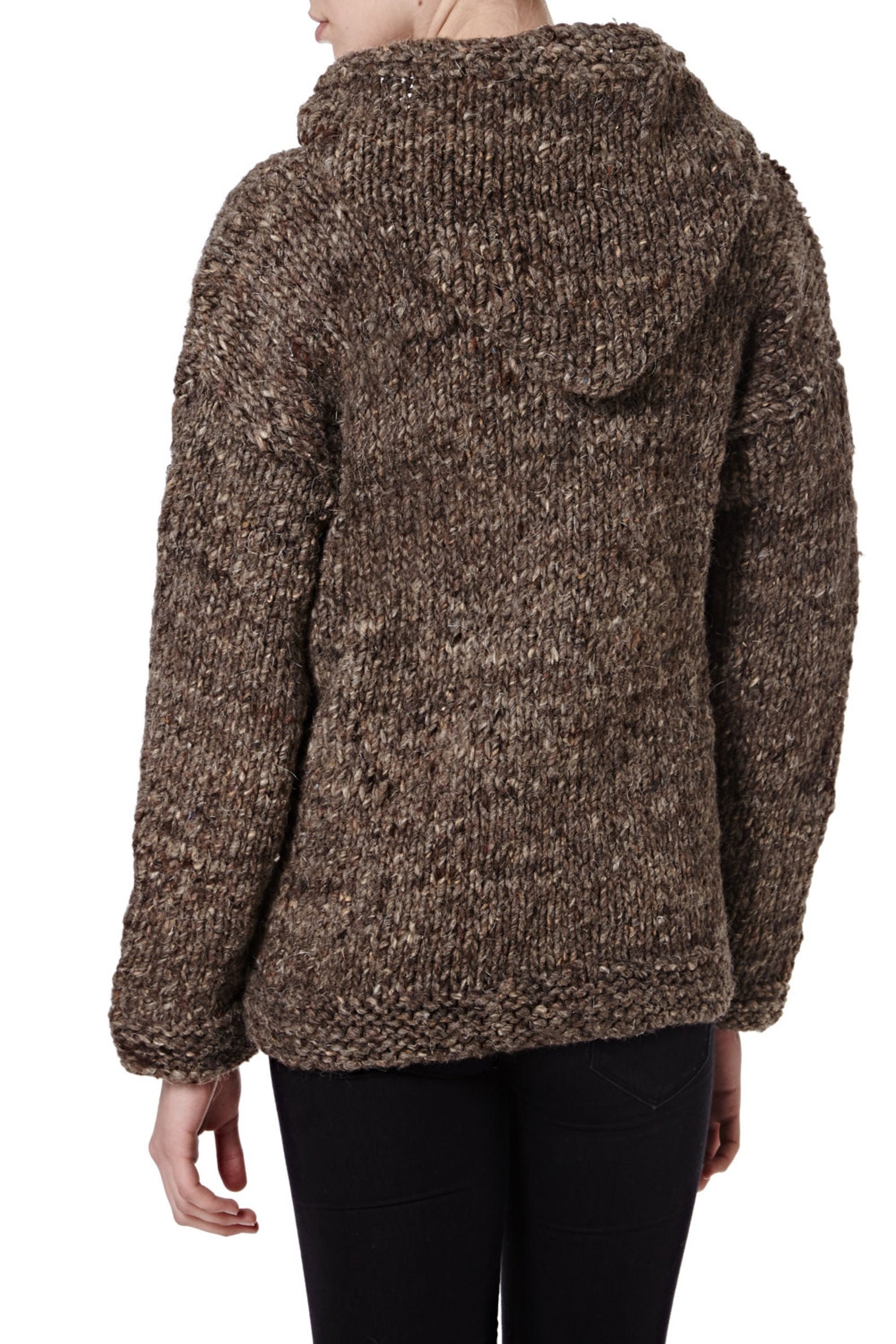 Unisex Handmade Artisan Woollen Hooded Jumper Chunky - Etsy UK