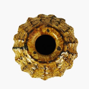 MID-SEASON SALE Moroccan Ochre Glazed Tamegroute Ceramics, Abstract Sea ...