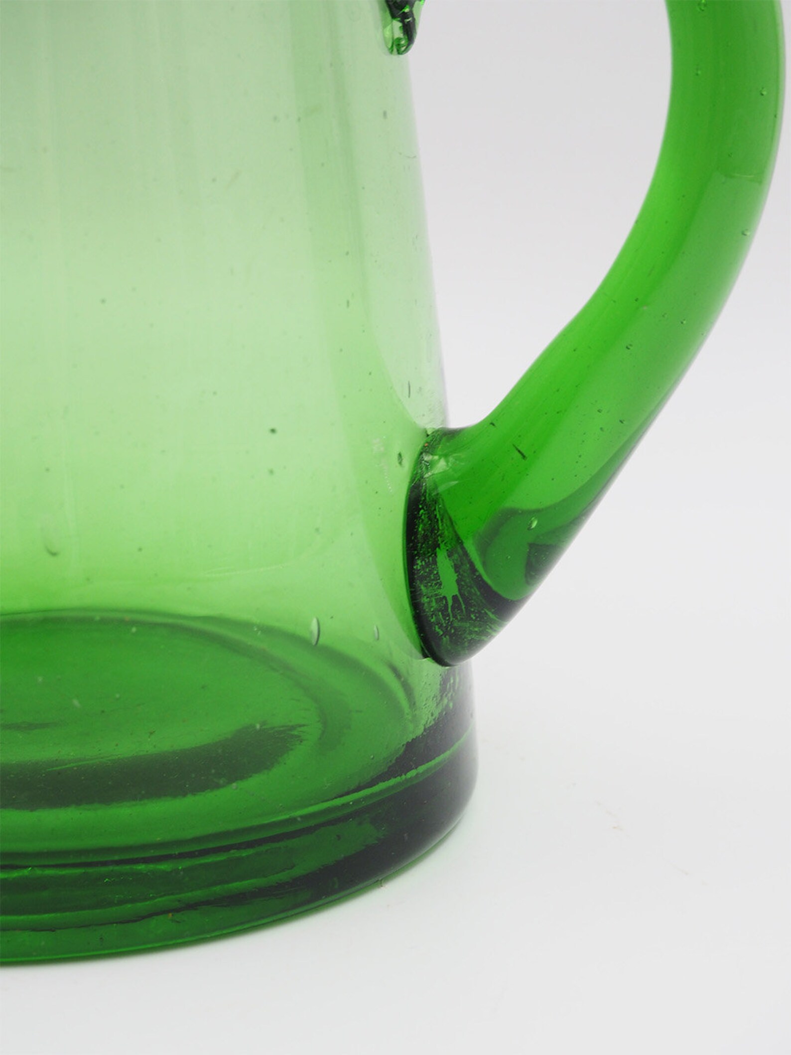 Recycled Moroccan Green Cone Glass Jug Sustainable Handmade - Etsy UK