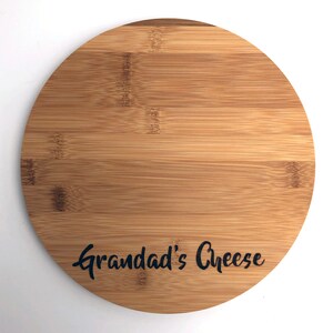 Personalised Wooden Cheese Board Circular - Etsy