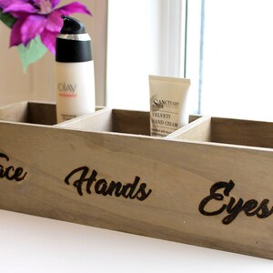 Wooden Beauty Storage Box - Etsy UK