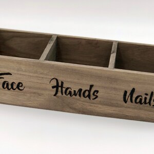 Wooden Beauty Storage Box - Etsy UK