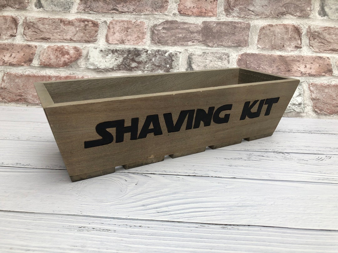 Shaving Kit Wooden Box - Etsy UK