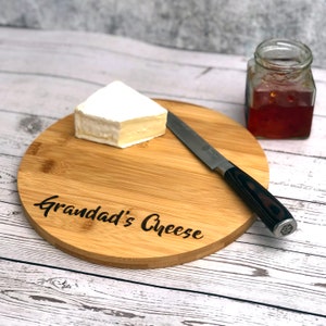 Personalised Wooden Cheese Board Circular - Etsy