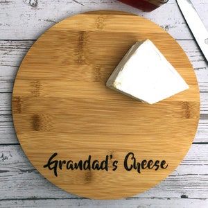 Personalised Wooden Cheese Board Circular - Etsy