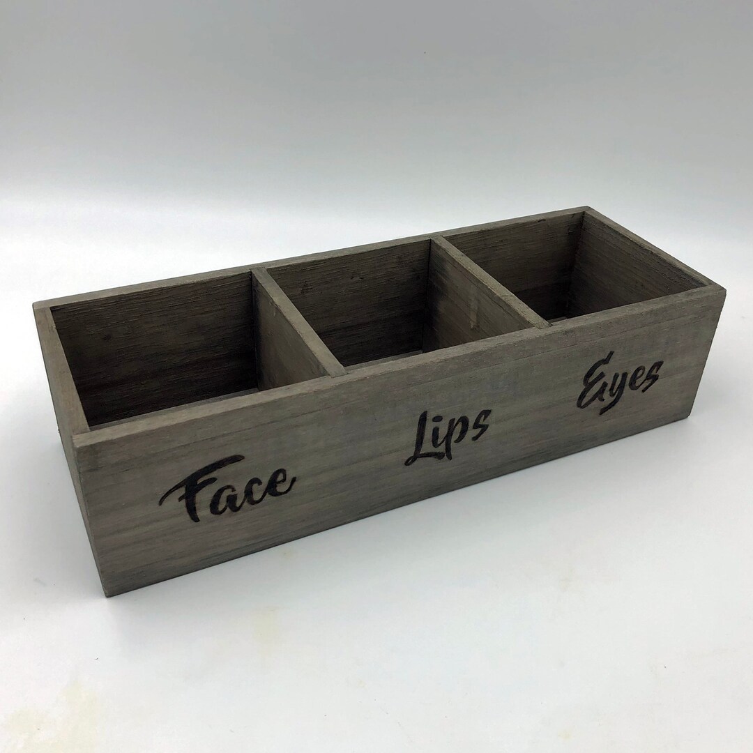 Wooden Beauty Storage Box - Etsy UK