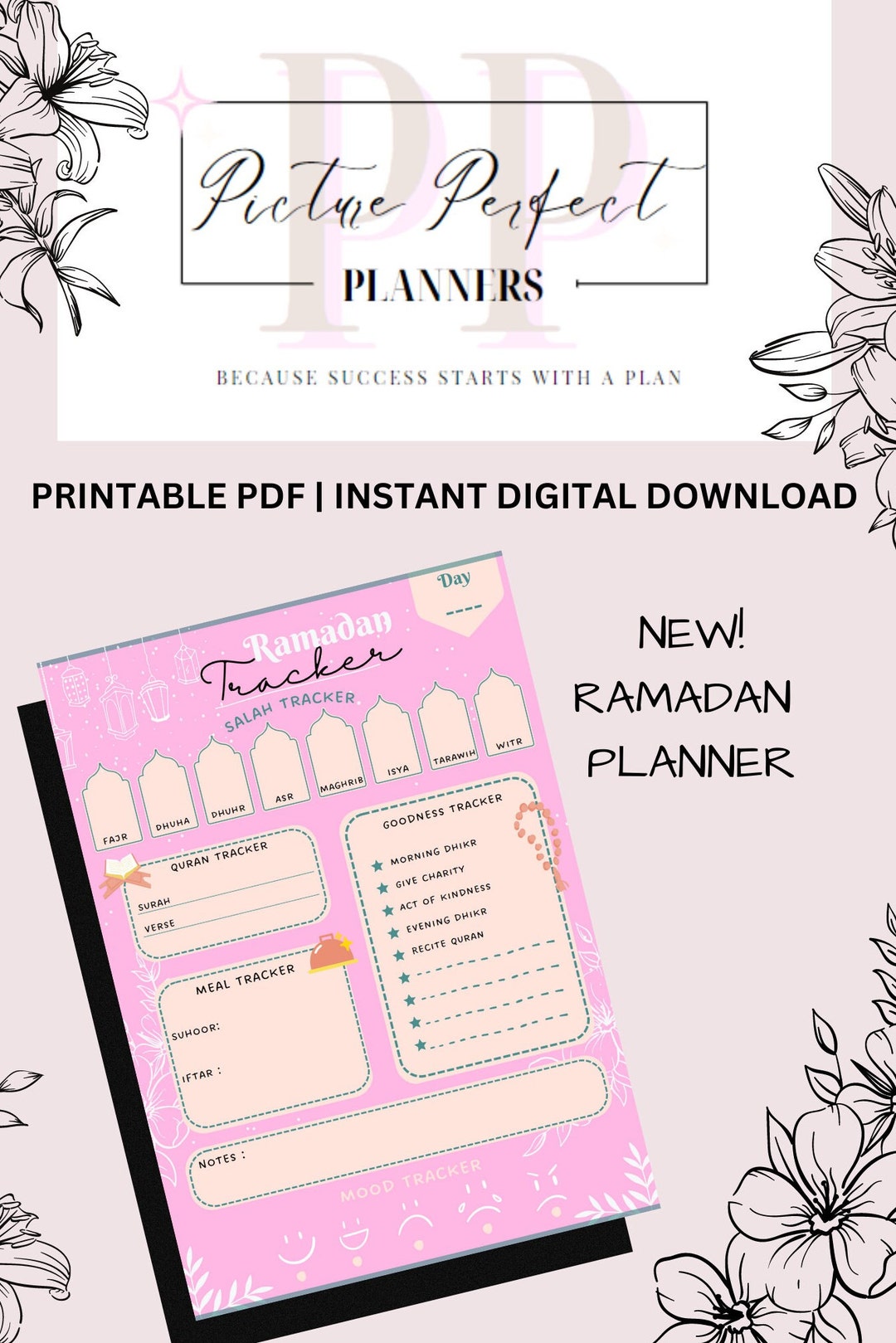 Ramadan Daily Planner and Tracker Instant Digital Download - Etsy