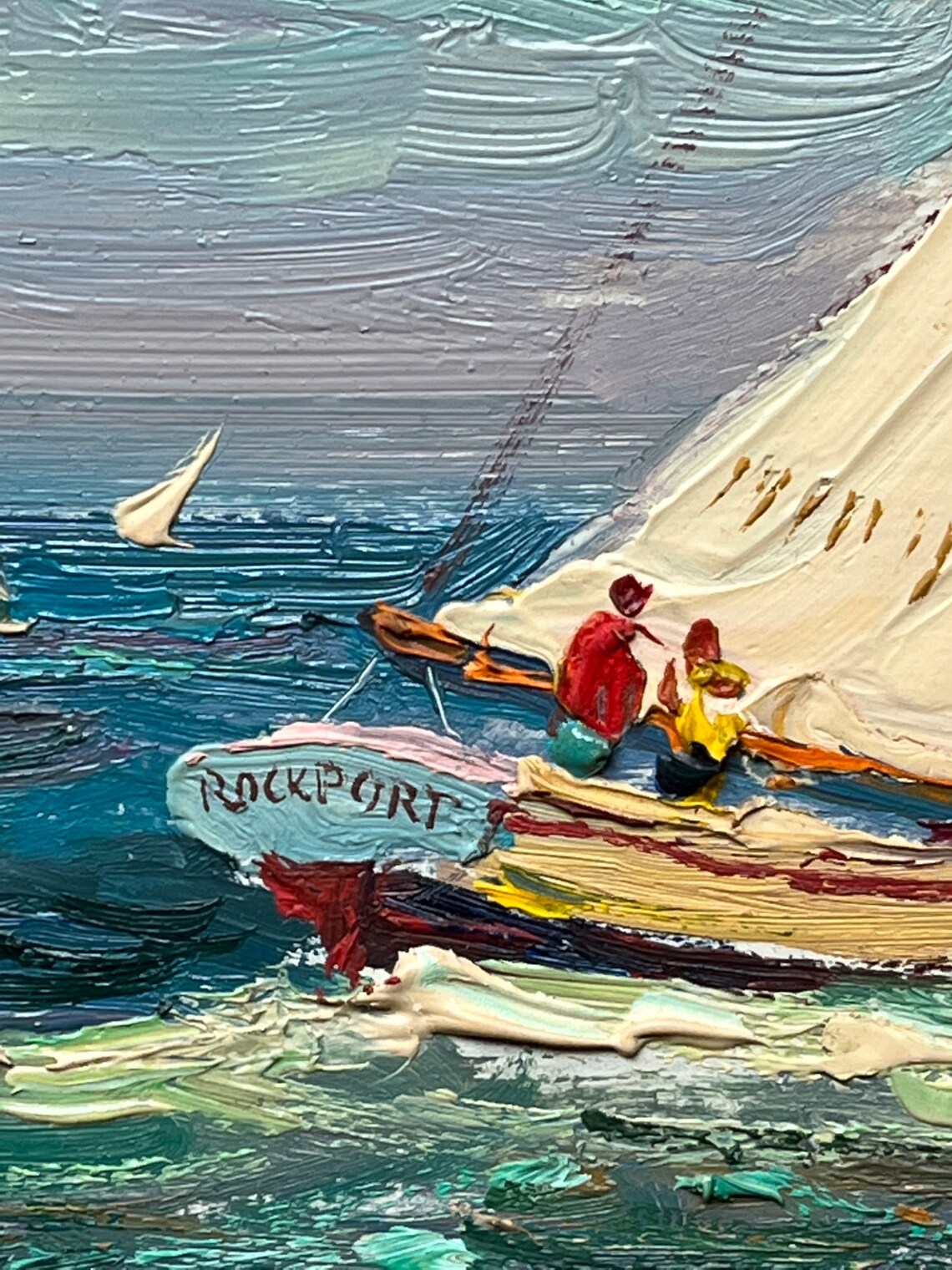 Marine Scene by Wayne Morrell, Rockport Artist Depicting "the Rockport ...